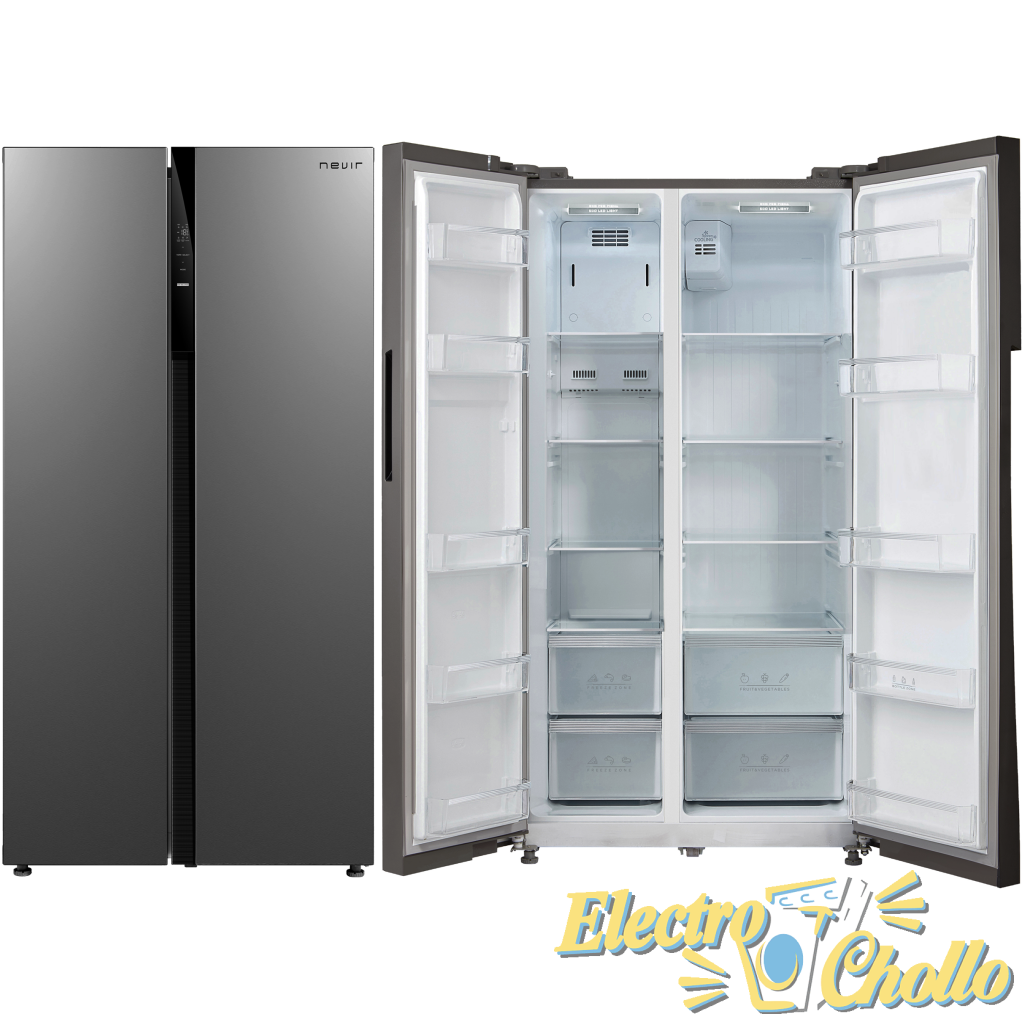 Frigorífico Americano Nevir NVR-5900AMRID Inox 177x90cm - Electrochollo ...